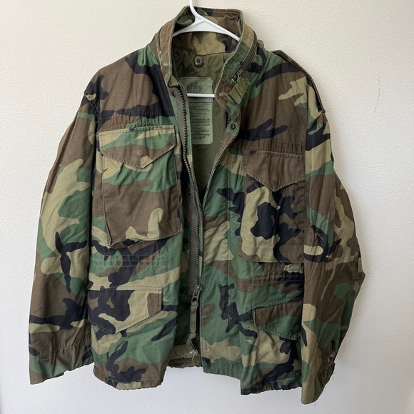 Jackets & Coats | Us Military Jacket M65 Cold Weather Woodland Camo ...
